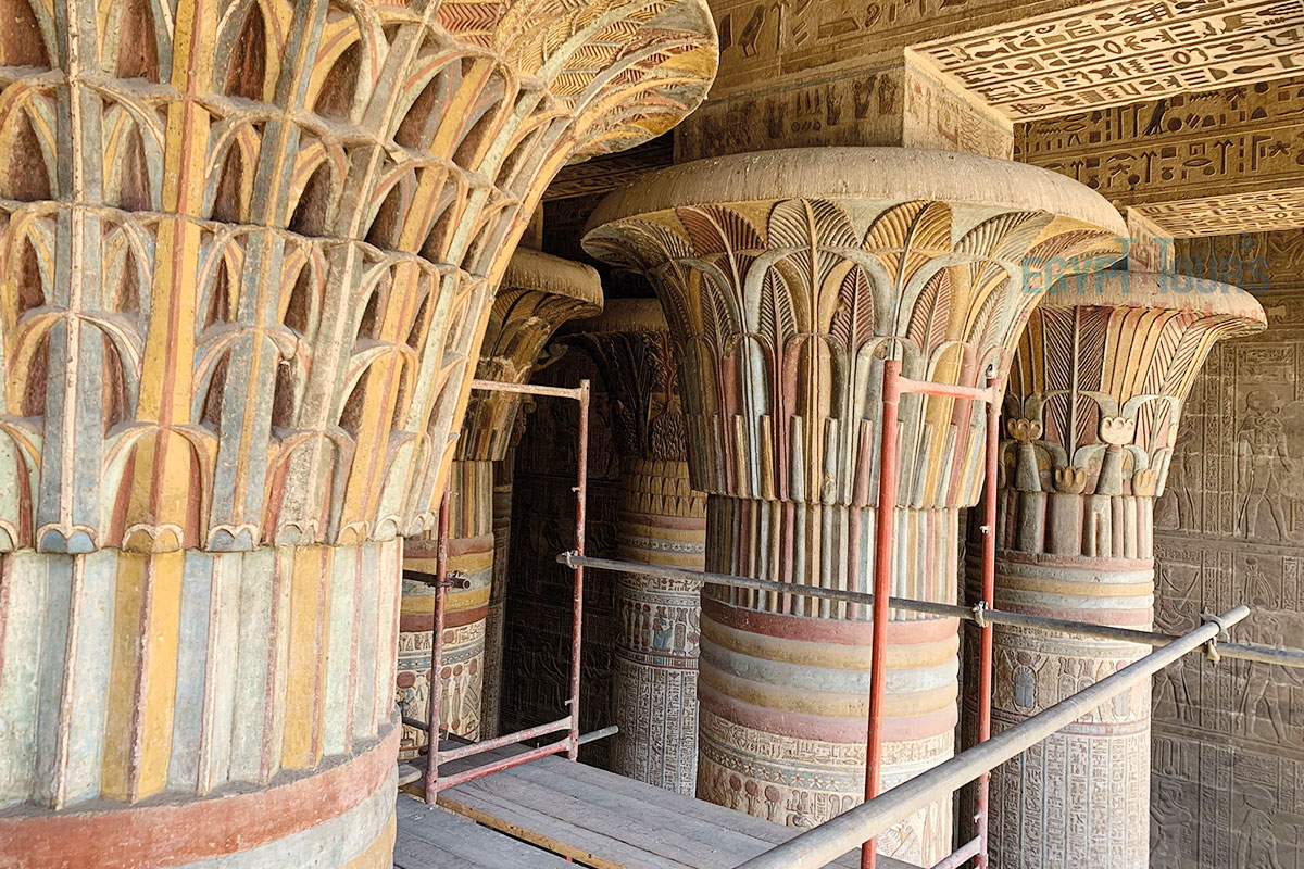 Explore Esna Temple history, Zodiac Ceiling, & Khnum Shrine